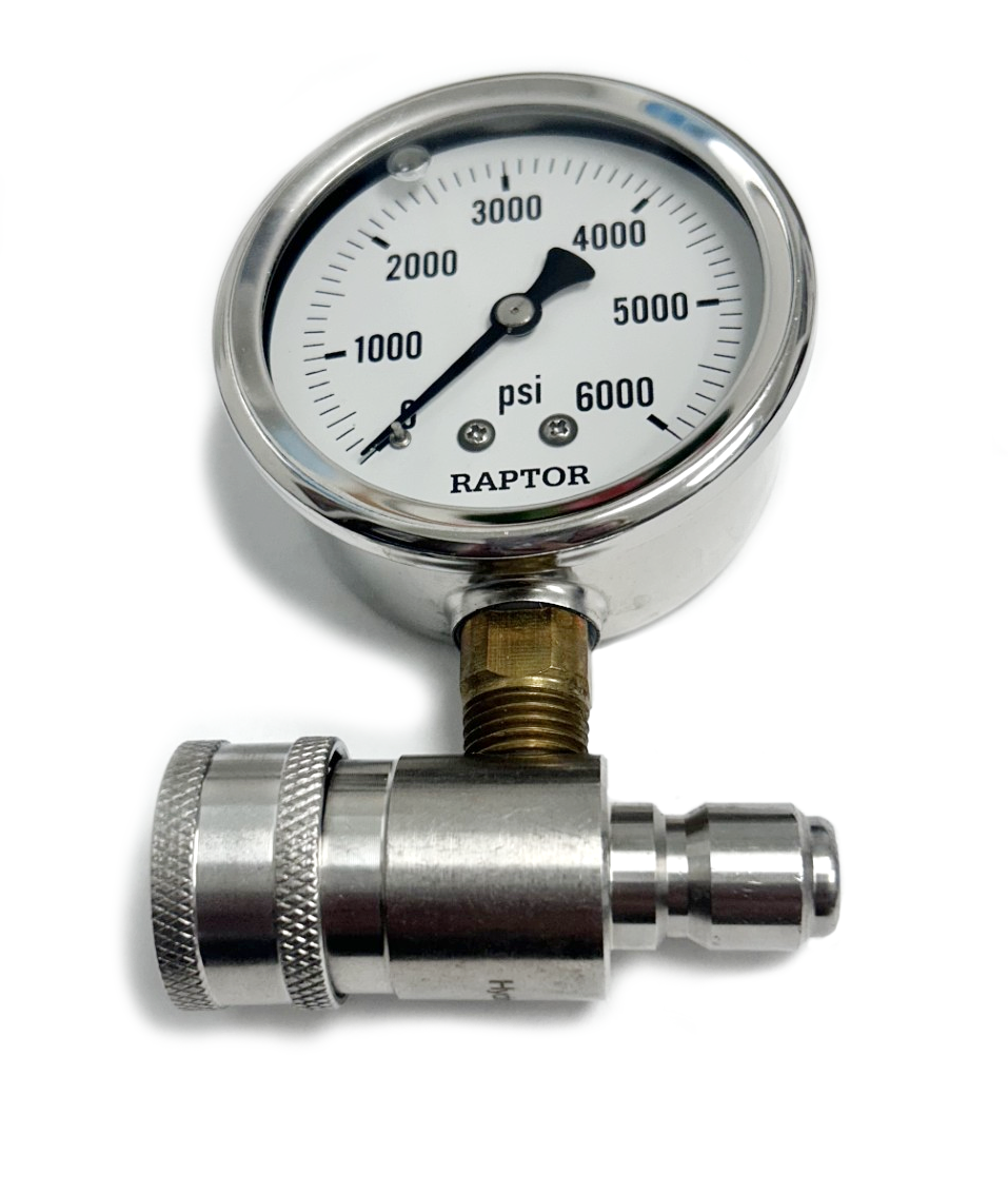 Pressure Gauge 3/8 M/F Quick Connect | In line Gauge for Pressure ...